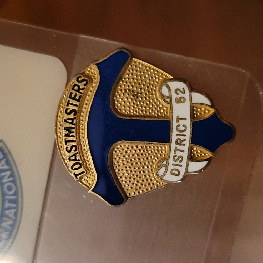Vintage Toastmasters Badge & Pins - Gem